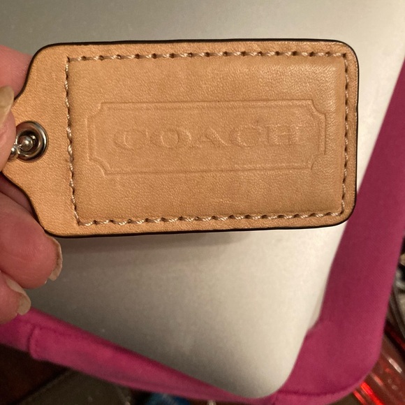 Coach | Other | Coach Beige Leather Hang Tag | Poshmark